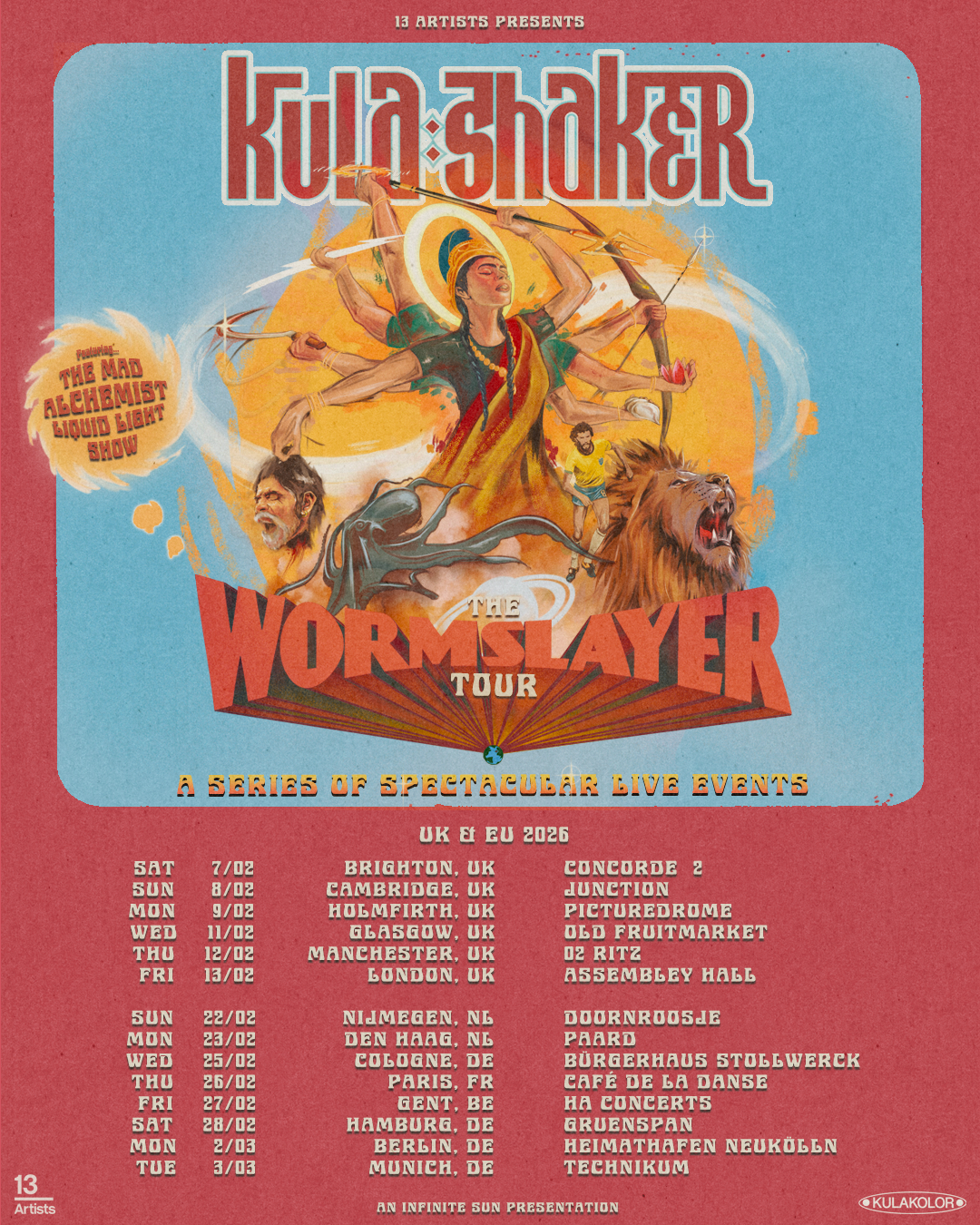 [News] Kula Shaker announce "Wormslayer" European Tour for 2026