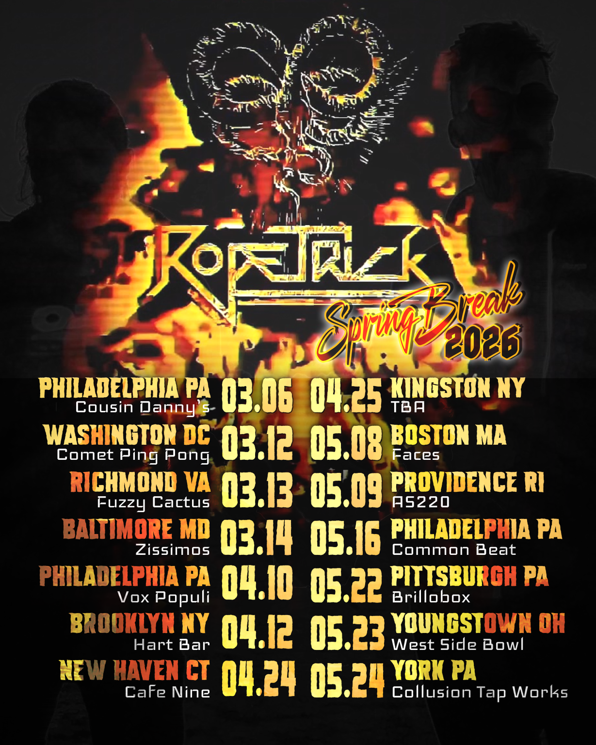 [News] Rope Trick announce Eastern US tour dates for Spring 2026